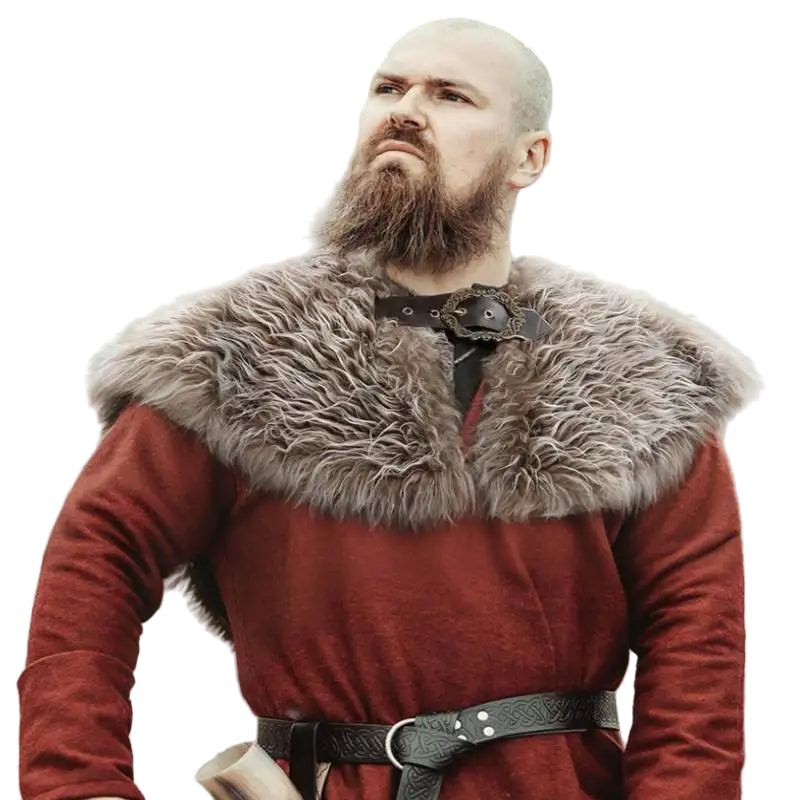 Viking Fur Collar Costume Cloak for Men | Medieval Costume Pieces – The ...